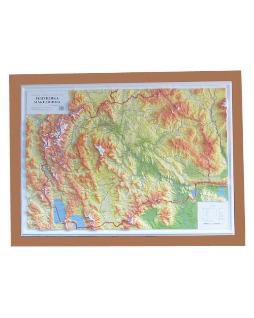 Г020 - Апенински Полуостров физичко географска карта